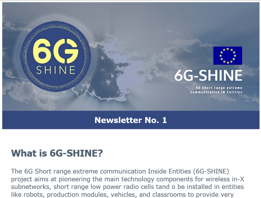 6G-SHINE: Newsletter
